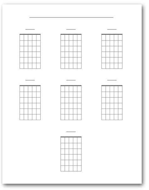 Blank Guitar Chord Diagrams Printable 7 Per Page Blank Chord Chart Pdf