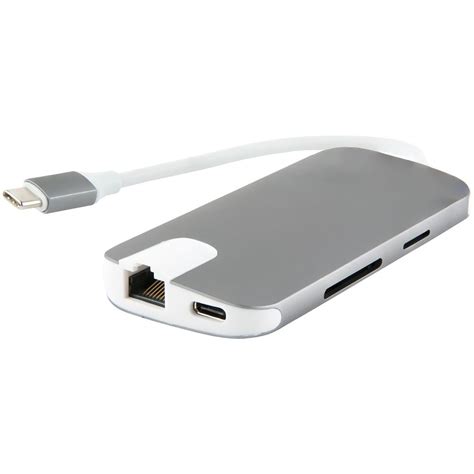 Купить Многопортовый адаптер Red Line Multiport Adapter Type C 8 In 1 серый в Москве