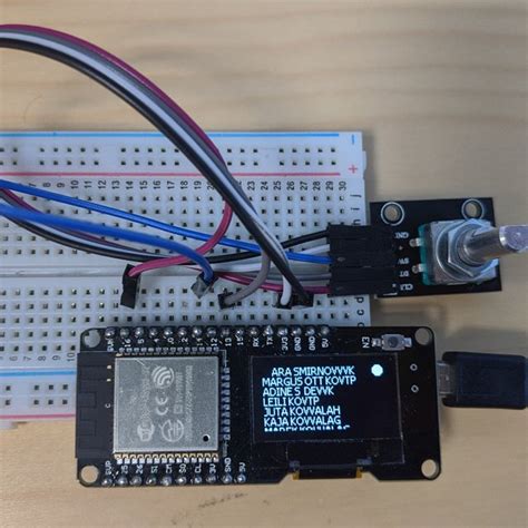 Set Up With Rotary Encoder And Small Display Download Scientific Diagram