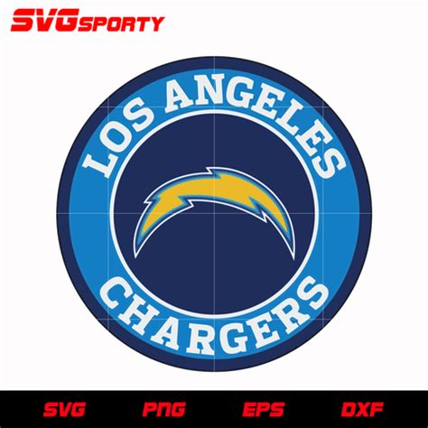 Los Angeles Chargers Circle Logo 2 Svg Nfl Svg Eps Dxf Png Digita