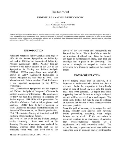 PDF ESD Failure Analysis Methodology