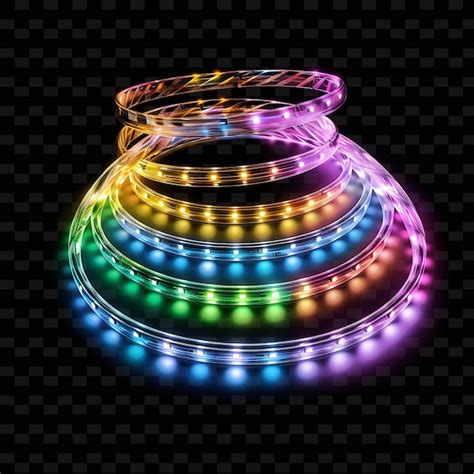 Premium Psd Remote Controlled Led Rope Lights With Color Presets Silver Y2k Neon Light