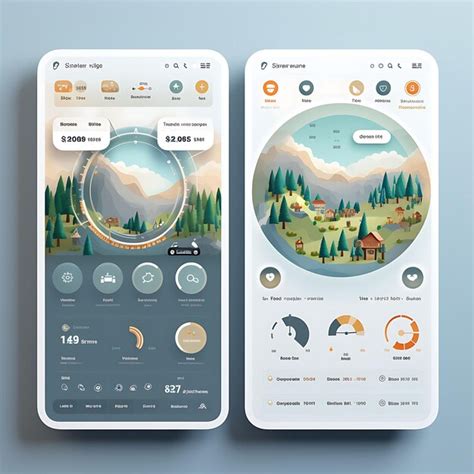 Premium Ai Image Mobile App Layout Design Of Financial Health