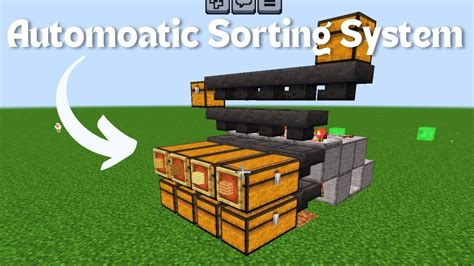 Minecraft Automatic Sorting System 1 21 Mcpe Java And Bedrock Youtube