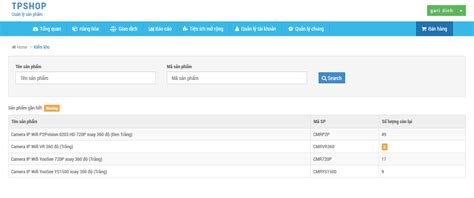 Chia Sẻ Source Code Quản Lý Sản Phẩm Viết Bằng Php And Mysql 9929s