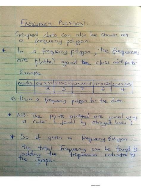 Statistics L4 Frequency Polygon Pdf