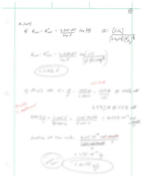 SOLUTION Chem Problem Set Key Pdf Studypool