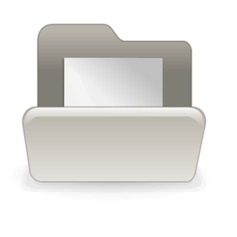 Beige File Folder Vector Illustration Free SVG