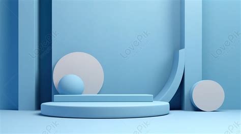 기하학적 블루 파스텔 배경을 갖춘 최소한의 추상 연단 3d 렌더링된 이미지 연단 배경 기하학 배경 최소한 배경 이미지 Hd 연단 기하학 최소한 배경 사진 무료