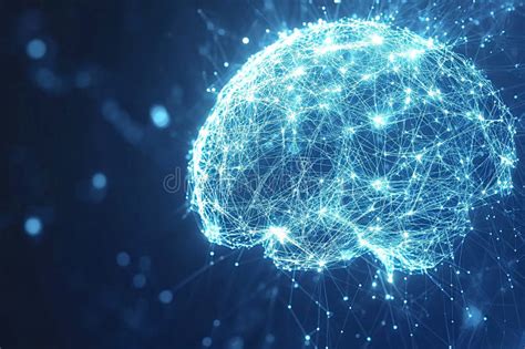 artificial intelligence is learning and connecting data in a brain
