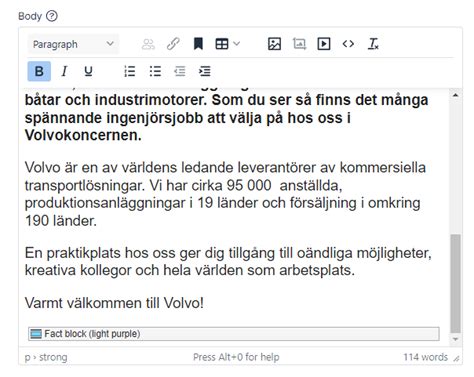 Index Blocks In Rich Text Editor Tiny Mce Optimizely Develope