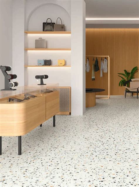 Terrazzo Tegels Beige Mix Voor De Vloer In 80x80cm Tegels Terrazzo Bevloering