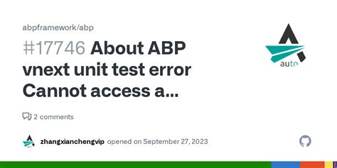 About Abp Vnext Unit Test Error Cannot Access A Disposed Context