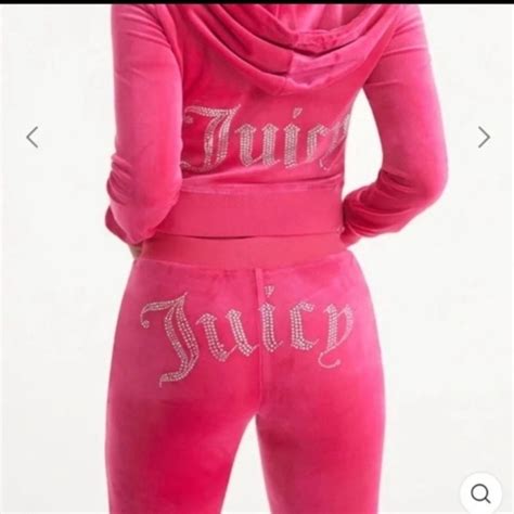 Juicy Couture Other Juicy Couture Pink Velour Tracksuit Poshmark