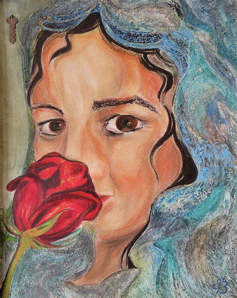 Bearer Of The Rose Mixed Media By Samantha Ann Bohnert Fine Art America