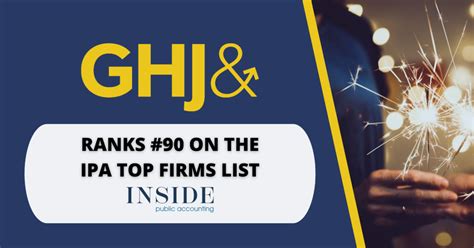 ghj named one of inside public accounting s top 100 firms ghj