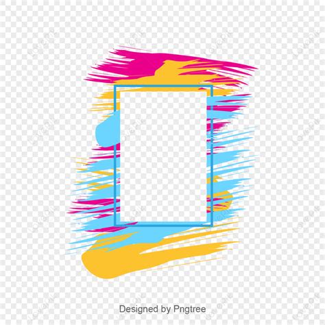 패션 일러스트 디자인 간단한 경계직사각형스타일색깔 Png 일러스트 무료 다운로드 Lovepik