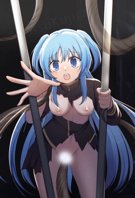 Rule 34 1girls Asukujira Blue Eyes Blue Hair Bottomless Cell Cell