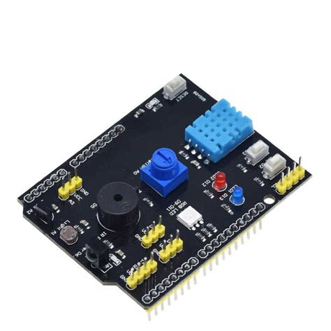 Dht11 Lm35 Temperature Humidity Sensor Multifunction Expansion Board Adapter Rgb Led Ir Receiver