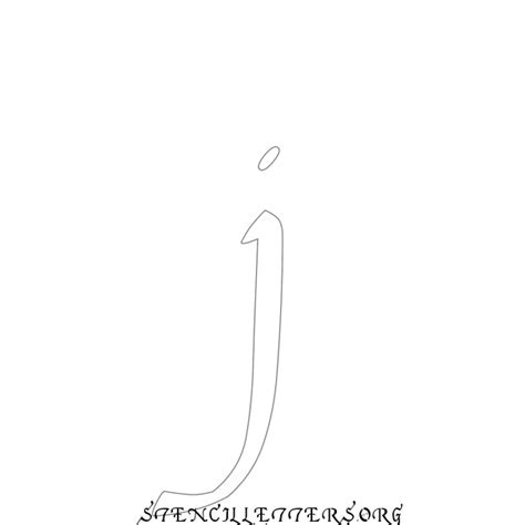 16th Century Cursive Free Printable Letter Stencils With Outline Cutout
