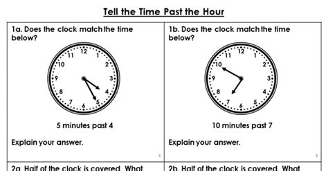 021 Tell The Time Past The Hour Classroom Secrets
