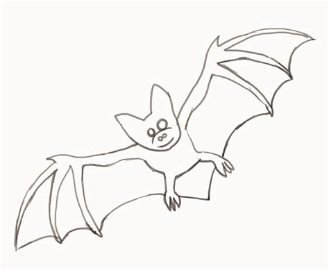 How To Draw A Bat Easy Drawing Tutorial