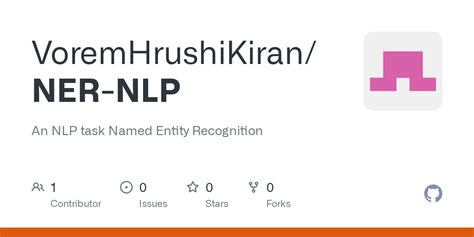Github Voremhrushikiran Ner Nlp An Nlp Task Named Entity Recognition