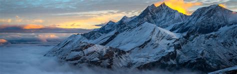 3840x1200 배경 화면산산맥자연자연 경관하늘 258249 Wallpaperuse