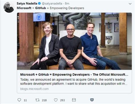 微软75亿美元收购github代码托管平台，微软企业副总裁nat Friedman将担任github Ceo 知乎