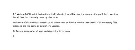Solved All I Need Is The Screenshot At The End Where It Asks Chegg
