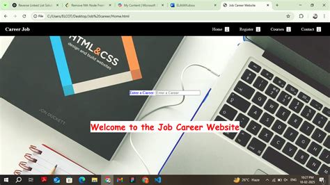 Creating A Job Career Website Using Html And Css