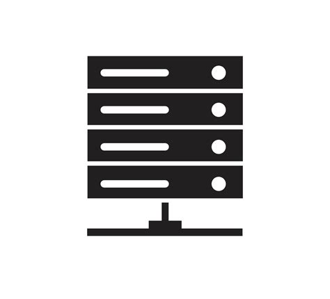 Server Icon Vector Logo Template 10754221 Vector Art At Vecteezy