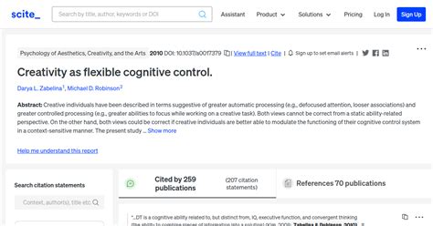 Creativity As Flexible Cognitive Control