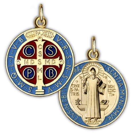 St Benedict Coloured Medal - Family Life Catholic Gifts