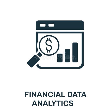 Data Analytics Icon Monochrome Simple Sign From Data Analytics