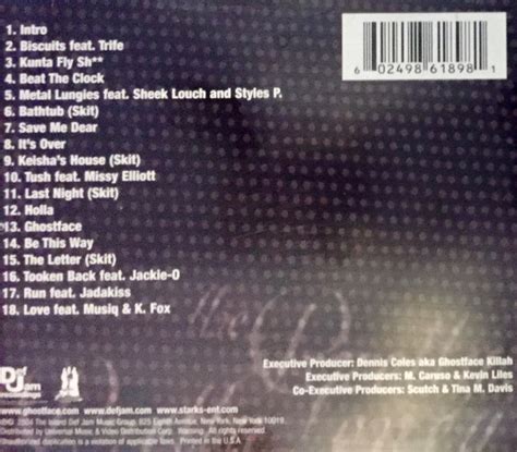 The Pretty Toney Album By Ghostface Killah CD Def Jam Recordings In New York City Rap