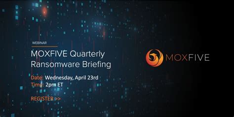Cybersecurity Ransomware Dfir Ir Incidentresponse Moxfive