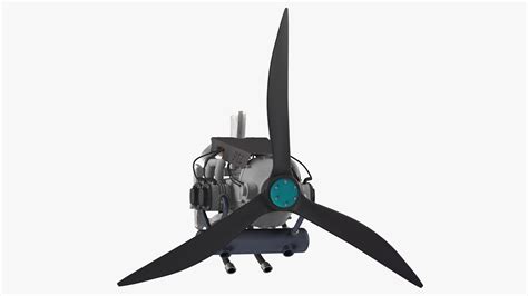 Propeller Engine 3d Model 79 3ds Blend C4d Fbx Max Ma Lxo