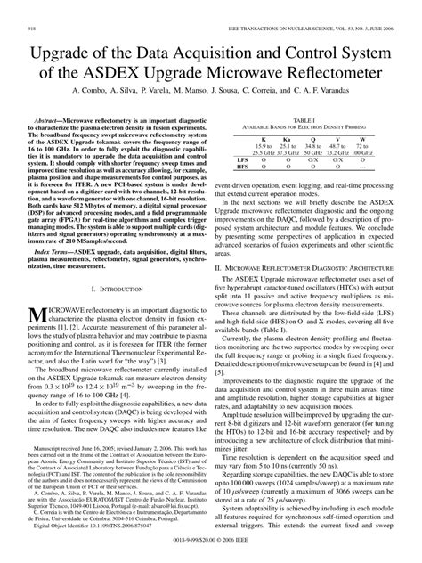 Pdf Upgrade Of The Data Acquisition And Control System Of The Asdex