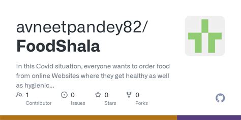 GitHub Avneetpandey FoodShala In This Covid Situation Everyone Wants To Order Food From