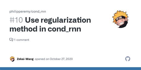 Use Regularization Method In Condrnn · Issue 10 · Philipperemycond