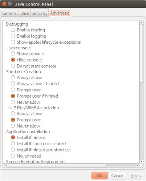 How Do I Configure Java Security Settings Etc Ask Ubuntu