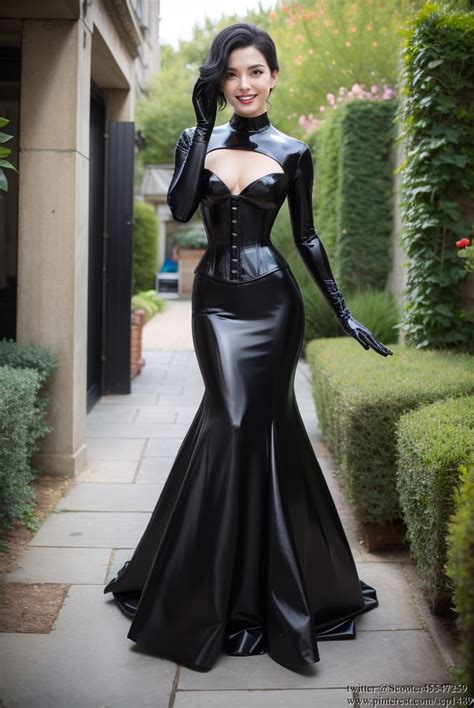 Langerie Dress Cloak Cape Satin Leather Pvc Latex