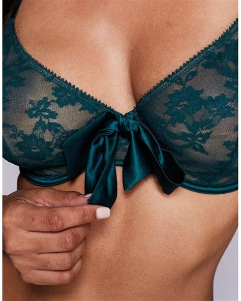 Asos Fuller Bust Dana Lace Underwired Bra With Satin Binding And
