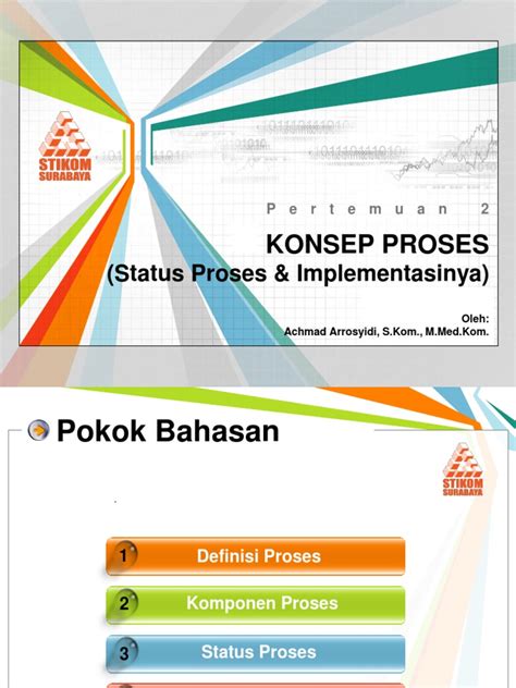 Process Control Block Definisi Proses Pdf