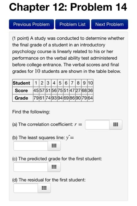 solved chapter 12 problem 12 previous problem problem list