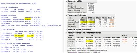 Re Generating Conditional And Marginal R Squared For Mixed Models Jmp User Community