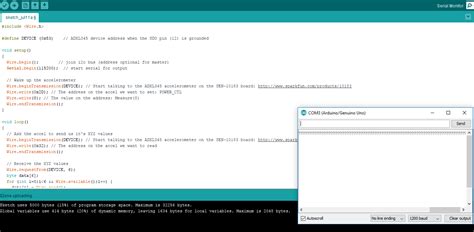 Problems With Adxl345 Accelerometer Outputs Ide 1x Arduino Forum