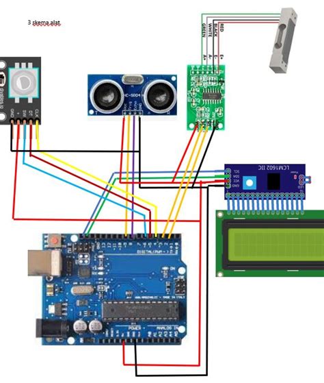 Monitor Berat Dan Tinggi Serta Lebar Badan Arduino