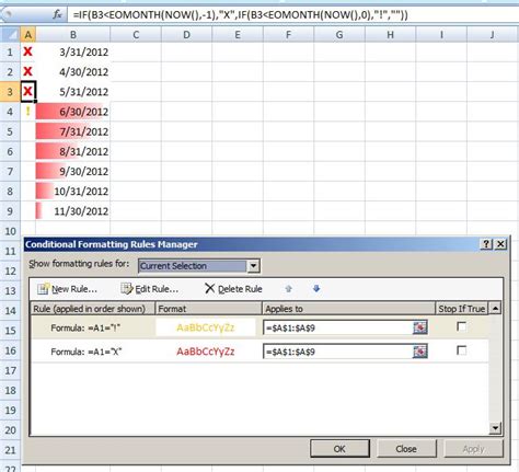 excel conditional formatting multiple data bars and data icons in one